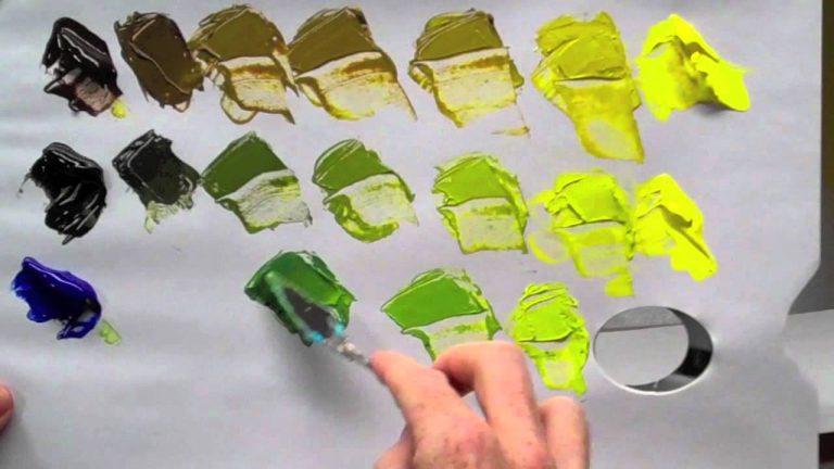 What Colors Make Green, Light Green and Olive Green